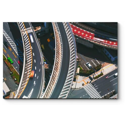Модульная картина Надземные дороги Токио50x33