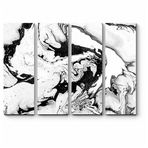Модульная картина Черно-белое море 70x53