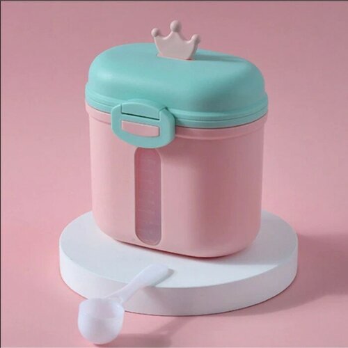 Mum&Baby Контейнер для хранения детского питания «Корона», 360 гр, цвет розовый