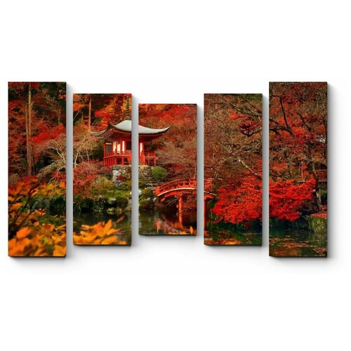 Модульная картина Красная осень в Киото110x66