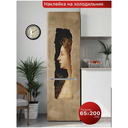 Интерьерная наклейка на холодильник 65х200 см. Самоклеящаяся пленка для мебели.
