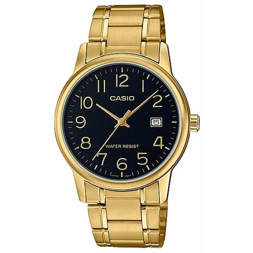 Наручные часы CASIO Collection Men MTP-V002G-1B, черный, золотой