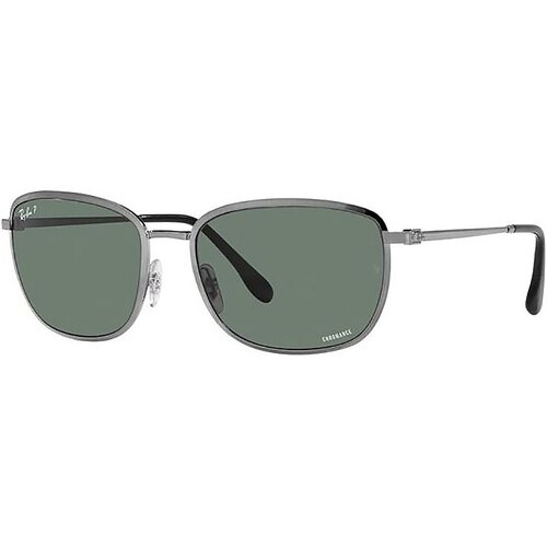 Солнцезащитные очки Ray-Ban, серебряный, зеленый