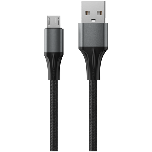 Кабель для быстрой зарядки Accesstyle USB A - Micro USB 24-F100M смартфонов, планшетов, ноутбуков, черный