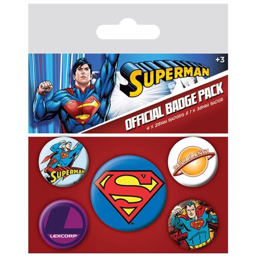 Набор значков DC Comics: Superman 5-Pack