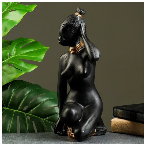 Хорошие сувениры Фигура "Утро Африки" 17х22х36см, чёрный