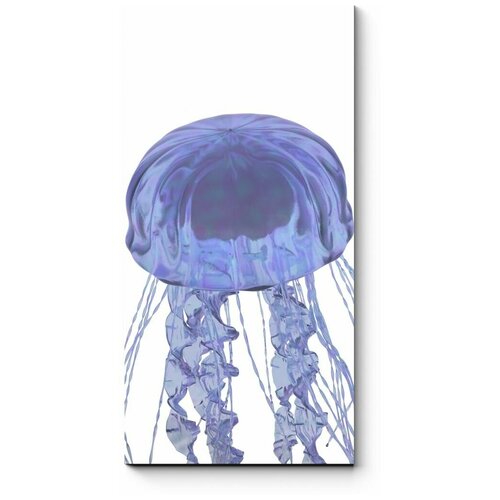 Модульная картина Пара голубоватых медуз 50x100