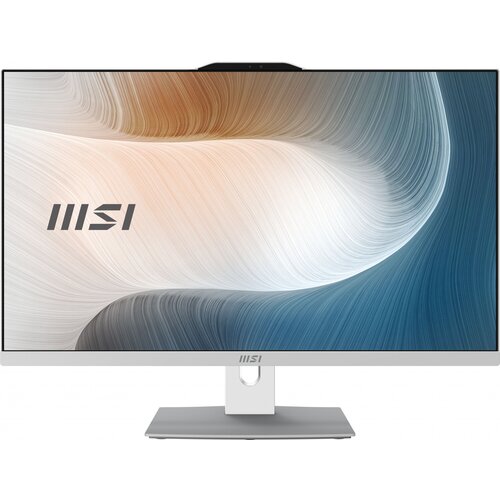 Моноблок MSI Modern AM272P 12M-238XRU 27" Full HD i5 1240P (1.7) 16Gb SSD512Gb Iris Xe noOS GbitEth WiFi BT 120W клавиатура мышь Cam белый 1920x1080