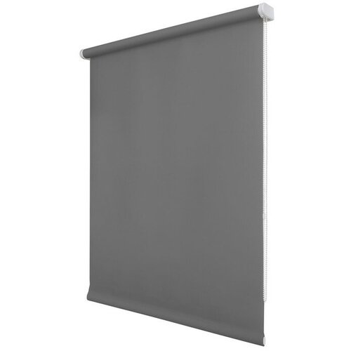Рулонная штора "Плайн", 70х175 см, цвет темно-серый
