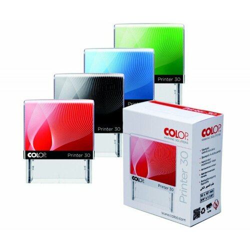 Оснастка Colop Printer 20 Standart для печати, штампа, факсимиле. Поле: 38х14 мм. Корпус: черный.