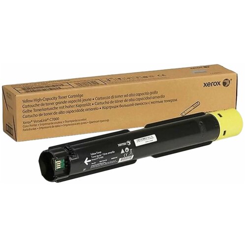 Картридж лазерный XEROX (106R03766) VersaLink C7000, желтый, оригинальный, ресурс 10100 страниц, 1 шт.