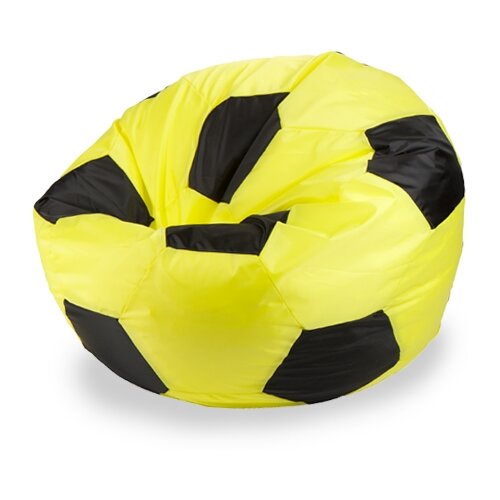 Чехол Пуффбери для кресла-мешка "Мяч" размер XXL, желтый/черный