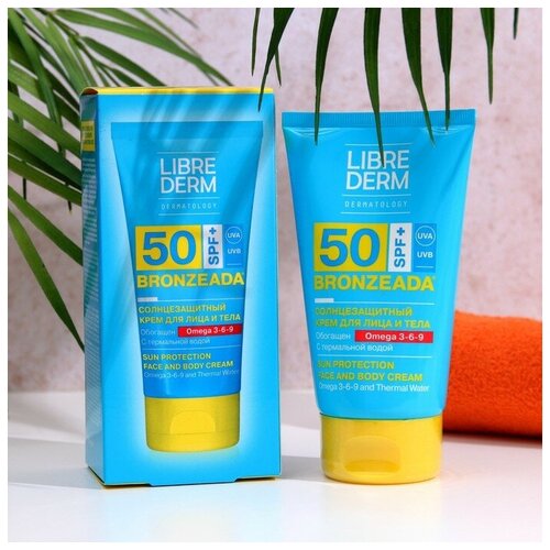 Солнцезащитный крем для лица и тела LIBREDERM 50 SPF+ с Омега 3-6-9, 150 мл