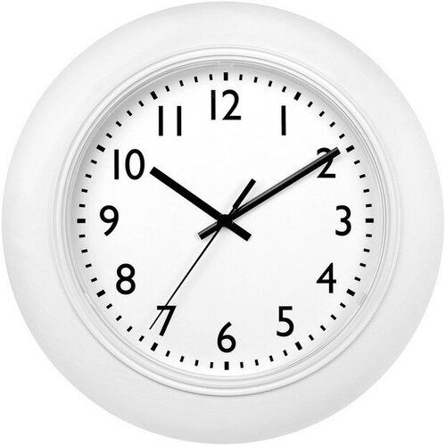 Часы настенные, серия: Классика, d-30 см, белые