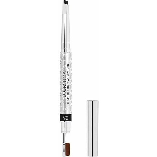 DIOR Водостойкий кремовый карандаш для бровей с кистью кабуки Diorshow Kabuki Brow Styler (05 Black)