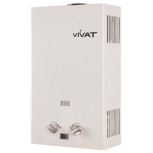 Проточный газовый водонагреватель Vivat JSQ 24-12 NG (природный газ), белый