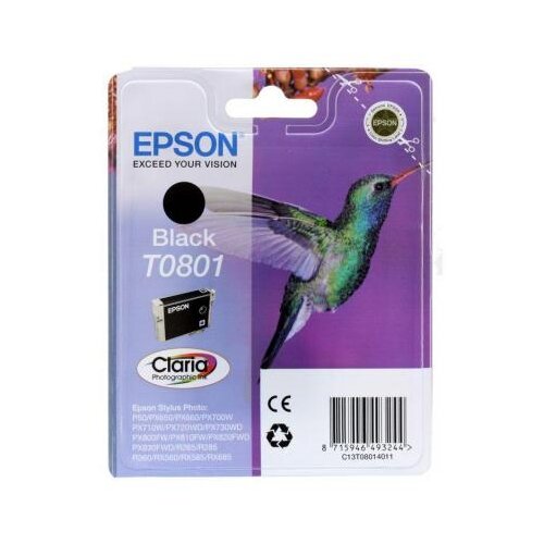 Картридж Epson C13T08014011, 330 стр, черный