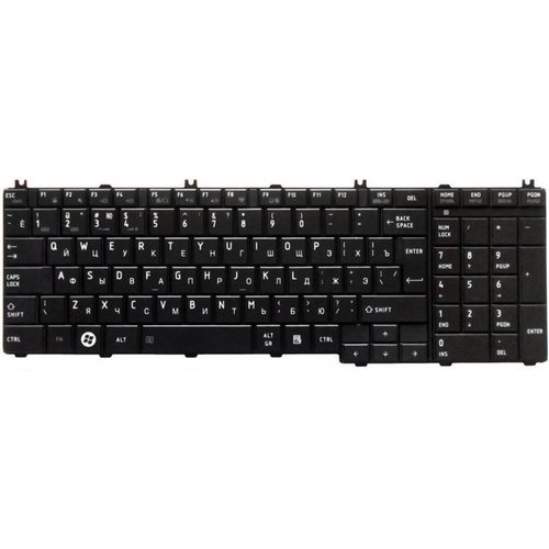 Клавиатура для ноутбука Toshiba Satellite C670D черная