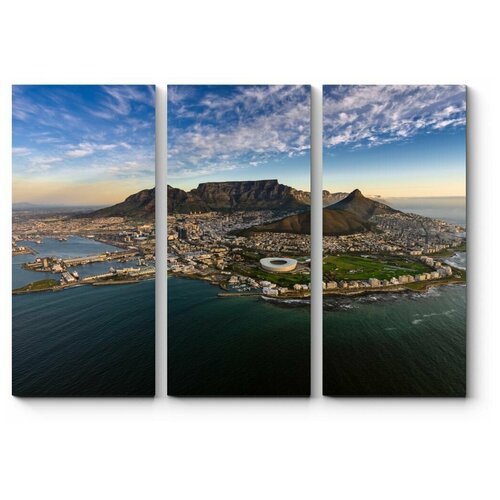 Модульная картина Потрясающая панорама Кейптауна 140x100