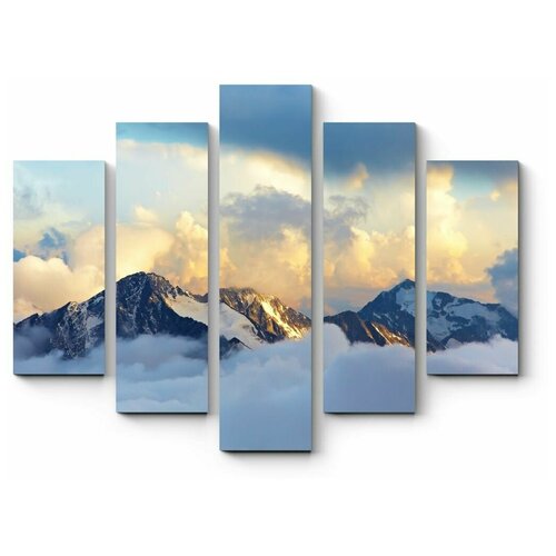 Модульная картина Альпийский пейзаж75x60