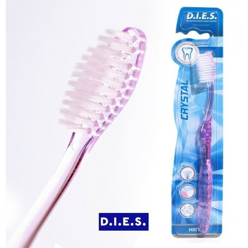 Зубная щётка D.I.E.S Кристалл, мягкая, 1 шт. Микс, 4 штуки