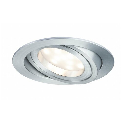 Paulmann 92797 3 шт., LED, 6.8 Вт, теплый белый, цвет арматуры: никель, цвет плафона: серый