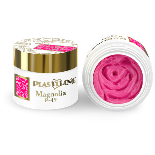 Гель-пластилин для лепки на ногтях, гель для дизайна, цвет ярко-розовый P-49 Magnolia, 5 мл.