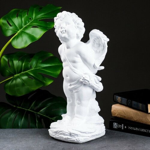Хорошие сувениры Фигура "Ангел Амур" белый 15х15х37см
