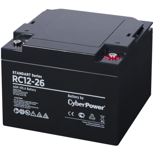 Аккумуляторная батарея SS CyberPower RC 12-26 / 12 В 26 Ач - Battery CyberPower Standart series RC 12-26 / 12V 26 Ah