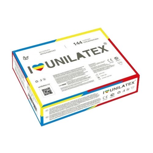 Презервативы Unilatex Multifruits, 144 шт.