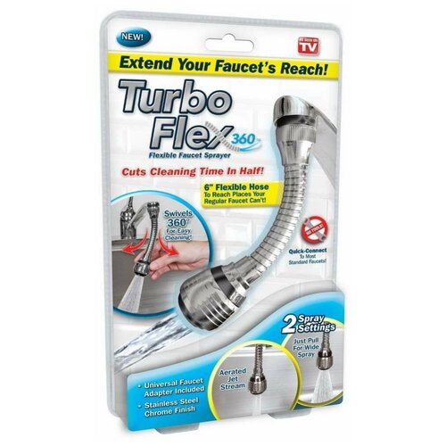 Фильтр-насадка для кухонного крана TURBO FLEX 360