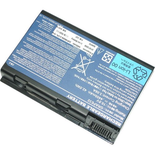 Аккумуляторная батарея для ноутбука Acer Aspire 5100 (BATBL50L6) 10,8-11,1V 5200mAh OEM черная