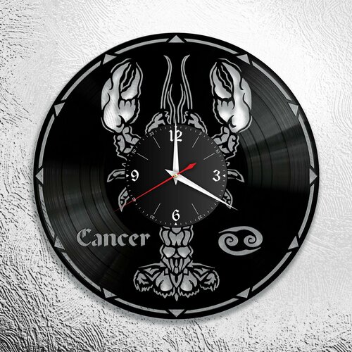 Настенные часы с изображением знака зодиака Рак