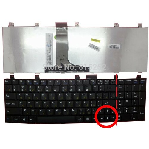 Клавиатура для ноутбука MSI CR600, CX600, EX600, ER710, VR600, VX600, LG E500 черная