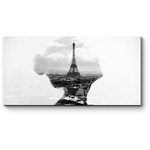 Модульная картина Очарование Парижем 130x65