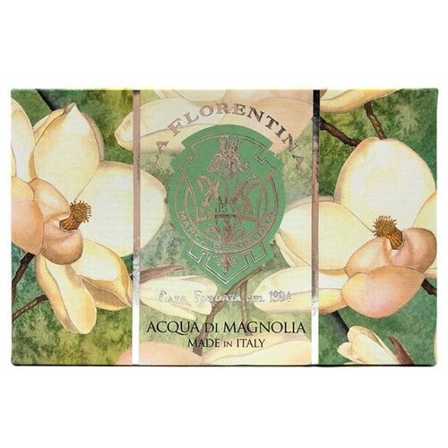 La Florentina Мыло для тела с маслом ши, оливковым маслом и экстрактом Магнолии Bath Soap Fresh Magnolia, 300 гр