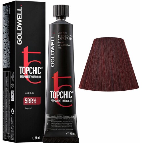 Goldwell Topchic стойкая крем-краска для волос, 5RR MAX глубокий красный, 60 мл