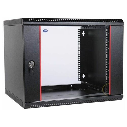 Шкаф ЦМО телекоммуникационный настенный разборный 12U (600х350) дверь стекло, цвет черный