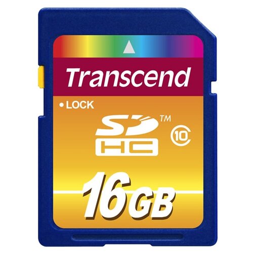 Карта памяти Transcend SDHC 16 ГБ Class 10, V10, A1, UHS-I U1, R 20 МБ/с, 1 шт., синий