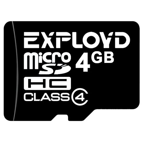 Карта памяти EXPLOYD microSDHC 4 ГБ Class 4