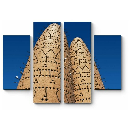 Модульная картина Голуби на башне в Катаре120x90