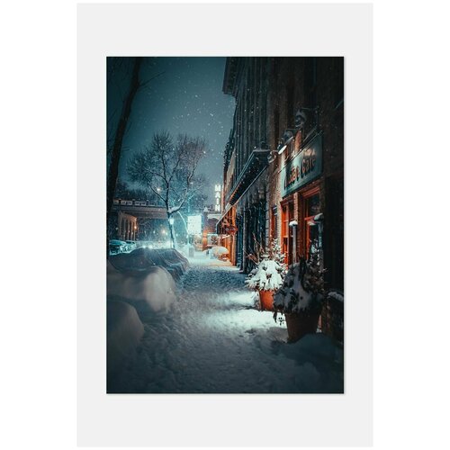 Постер для интерьера Postermarkt, 50х70 см в тубусе, Зима #80