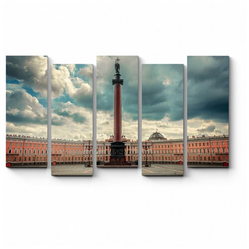 Модульная картина Александровская колонна на Дворцовой площади 130x75
