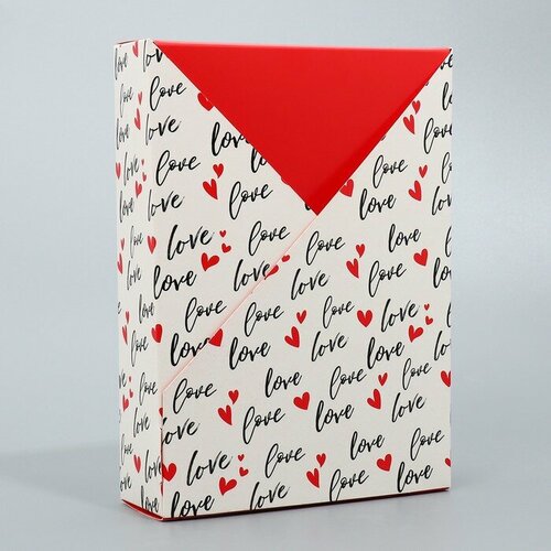 Складная коробка «Love», 21× 15 × 5 см