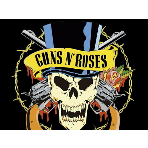 Плакат, постер на бумаге Guns N Roses/музыкальные/поп исполнитель/артист/поп-звезда/группа. Размер 42 на 60 см