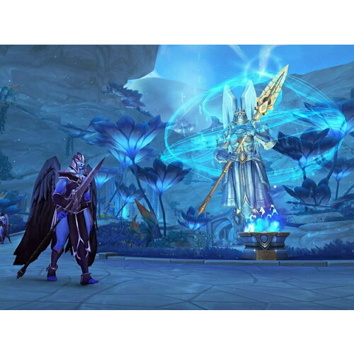 Плакат, постер на холсте World of Warcraft/игровые/игра/компьютерные герои персонажи. Размер 60 х 84 см