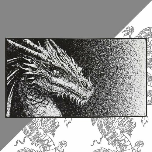 Полотенце махровое Этель "Мифический дракон", 70х130 см, 100% хлопок, 420гр/м2