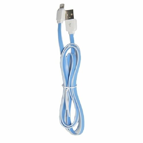 Кабель USB для iPhone Lightning плоский LDNIO Xs-07A (1 м) <синий>