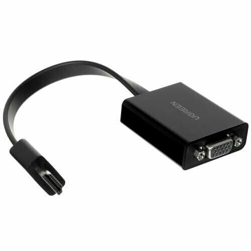 Переходник Ugreen HDMI - VGA+Jack 3.5, 0.25 м вилка - розетка, версия 1.4, 1920х1200, 60 Гц