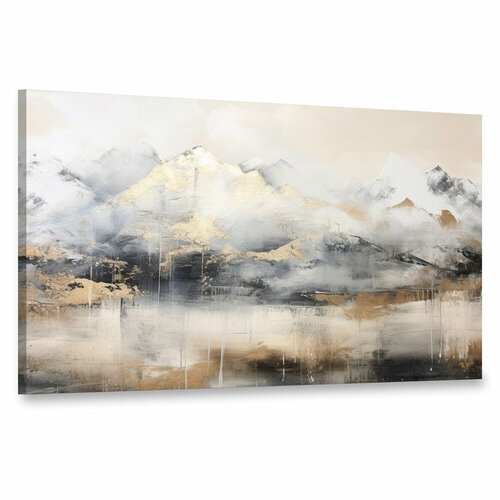 Интерьерная картина 100х60 "Горы и скалы: сила и красота"